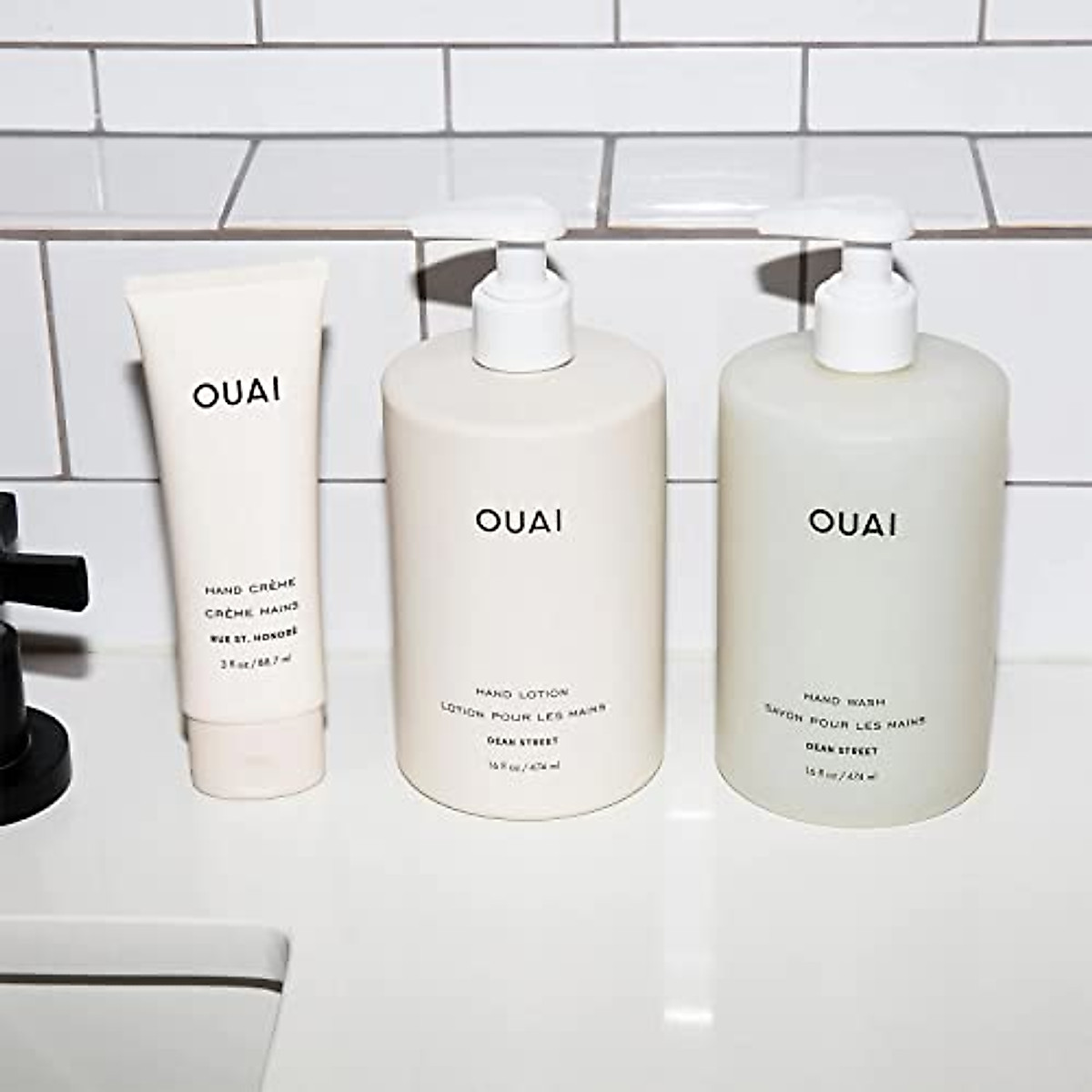 OUAI Hand Lotion. The Perfect Lightweight Formula to Hydrate Your Driest Spots. Made with Avocado, Jojoba and Rose Hip Oils to Lock in Moisture (16 Fl Oz)