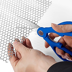 calimaero® 2 Pack Bird Stop Dryer Vent Grill Screen Guard Insert 8.8in x 8.8in Customizable 3inch to 8inch Stops Nesting in Bathroom Exhaust Vents