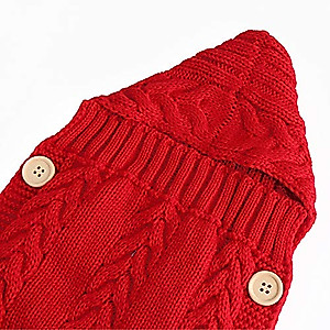 CenturyX Newborn Baby Wrap Swaddle Blanket Knit Sleeping Bag Receiving Blankets Stroller Wrap 0-6 Months (Red)