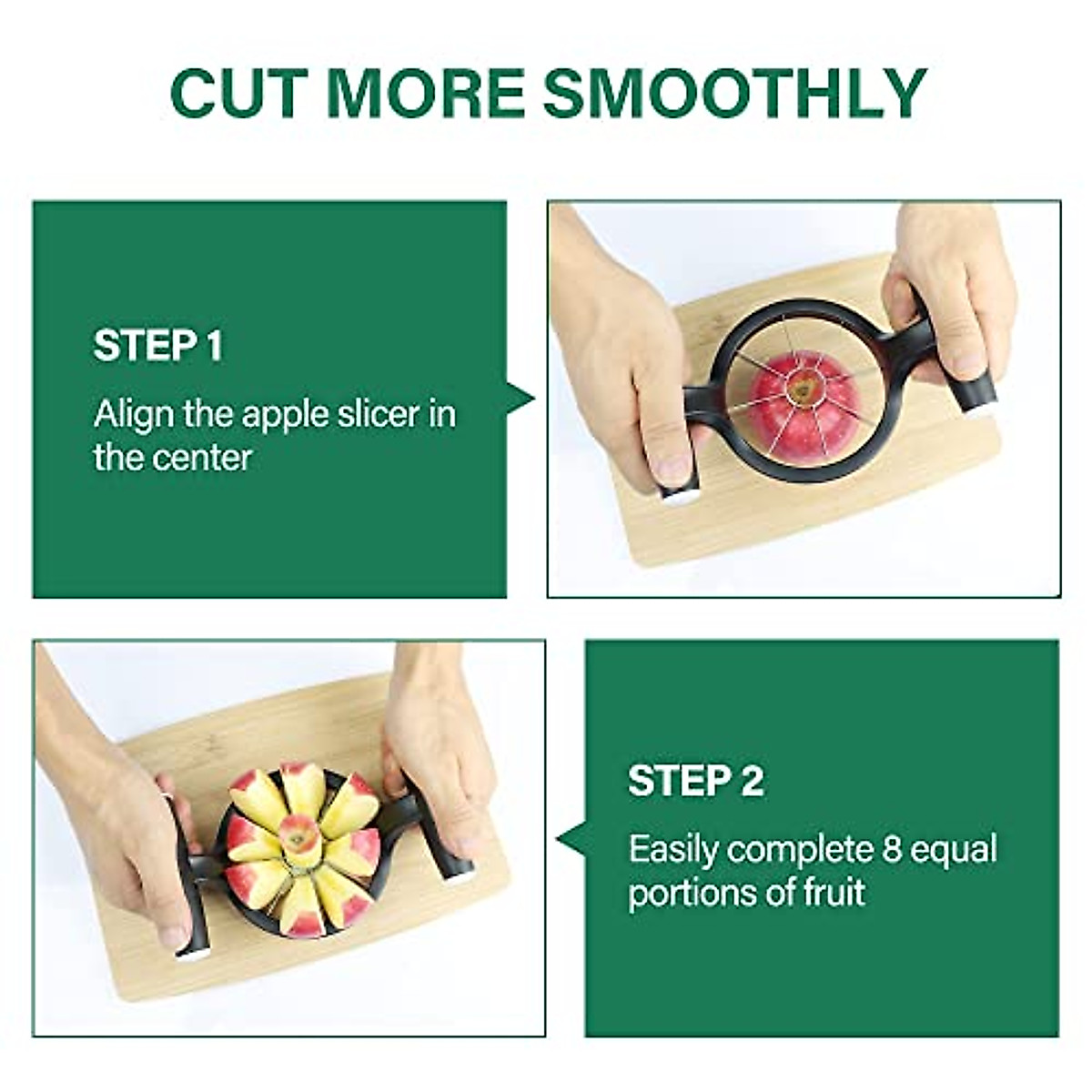 Pressure Absorbing Handles Apple Slicer and Lemon Squeezer, Easy to Use Kitchen Tool