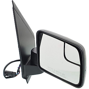 Kool Vue Passenger Side Power Mirror for Ford Transit Connect 2011-2013 With Spotter Glass Textured Built From October 4 2010