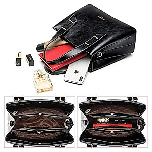 Cow Leather Purse and Handbag for Women Crossbody Tote Bag, Ladies Satchel Shoulder Bag with Handle Purses