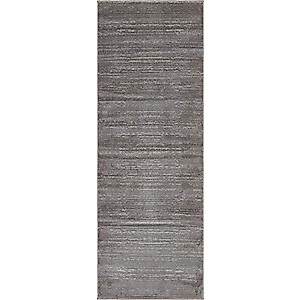Jill Zarin Uptown Collection Area Rug - Madison Avenue (2' 2" x 6' 1" Runner, Gray/ Ivory)