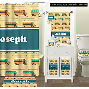 RNK Shops Personalized School Bus Waste Basket - Single Sided (Black)