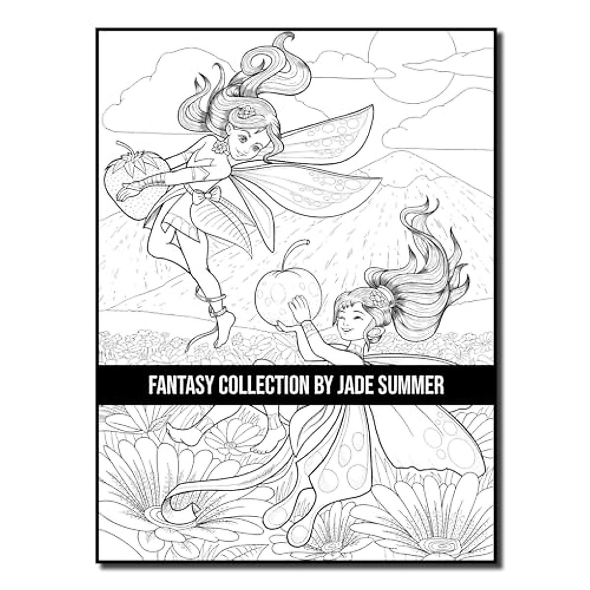 Fantasy Collection: An Adult Coloring Book with 100+ Incredible Coloring Pages of Mermaids, Fairies, Vampires, Dragons, and More!