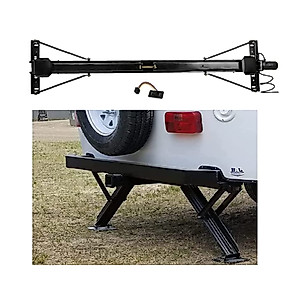 MFZDQL Rear Trailer Power Stabilizer Jack Stand Kit with Black Exterior Switch Replaces 298707