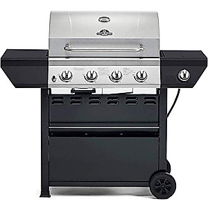 SafBbcue Replacement Stainless Steel Cooking Grid, Pipe Burner and Porcelain Steel Heat Plates Replacement Kit for Home Depot Nexgrill 720-0888, 720-0830H, 720-0830D Gas Grill Models