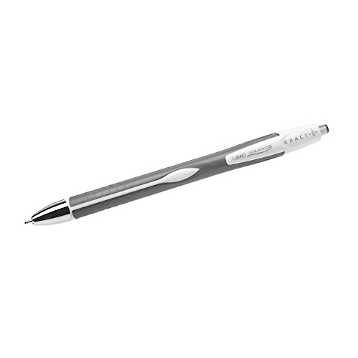 BIC Glide Exact Ballpoint Pen, Retractable, Fine 0.7 Mm, Black Ink, Black Barrel, Dozen