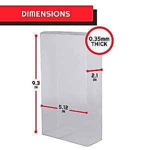 EVORETRO Action Figure Display Case Protector - 10 Pack - Compatible with Star Wars Black Series 6 Inch Figures - Thick, Clear PET Plastic Action Figure Display Case, Will Last for Years to Come