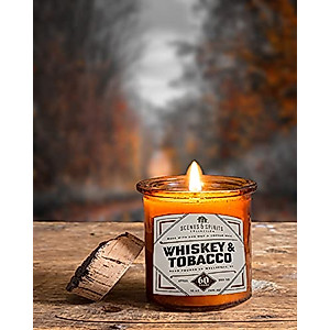 Patriot candles scents and Spirits Whiskey and Tobacco 15oz