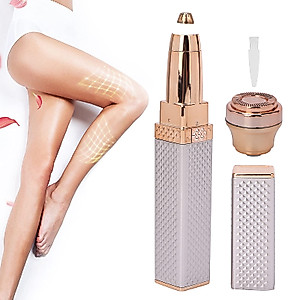 Facial Hair Removal for Women, 2 In1 Eyebrow Epilator Eyebrow Trimmer Body Hair Groomers Electric Hair Remover for Eye Brows Hair Removal Lip Hair Shaver Facial Hair Removal Device