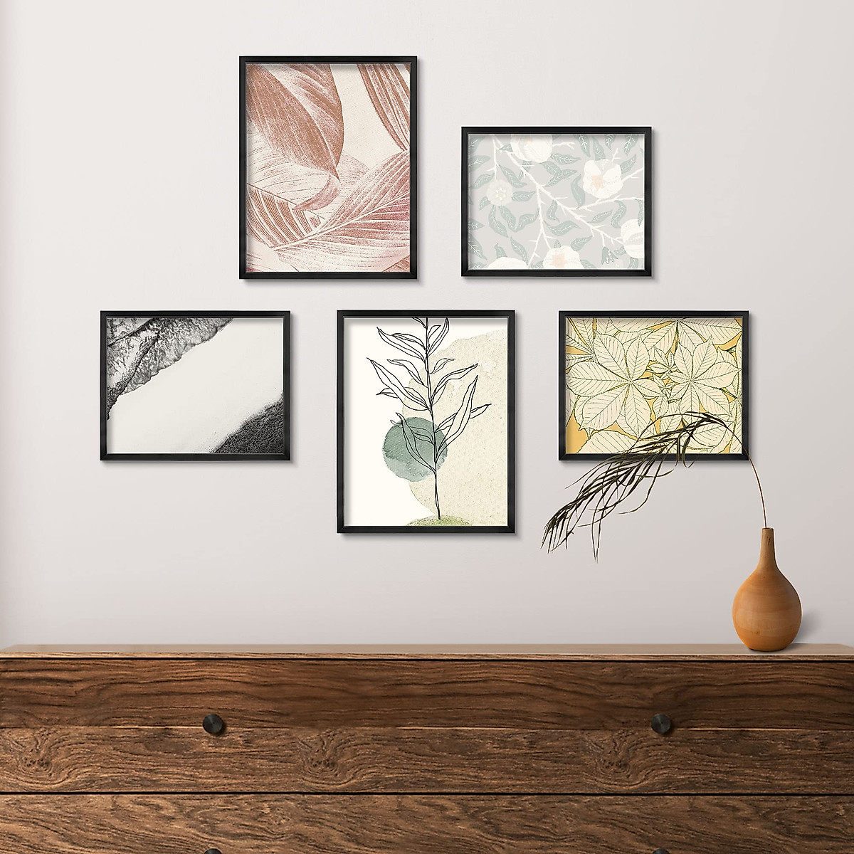 Annecy 11x14 Picture Frame Black（2 Pack）, 11 x 14 Picture Frame for Wall Decoration, Classic Black Minimalist Style Suitable for Decorating Houses, Offices, Hotels