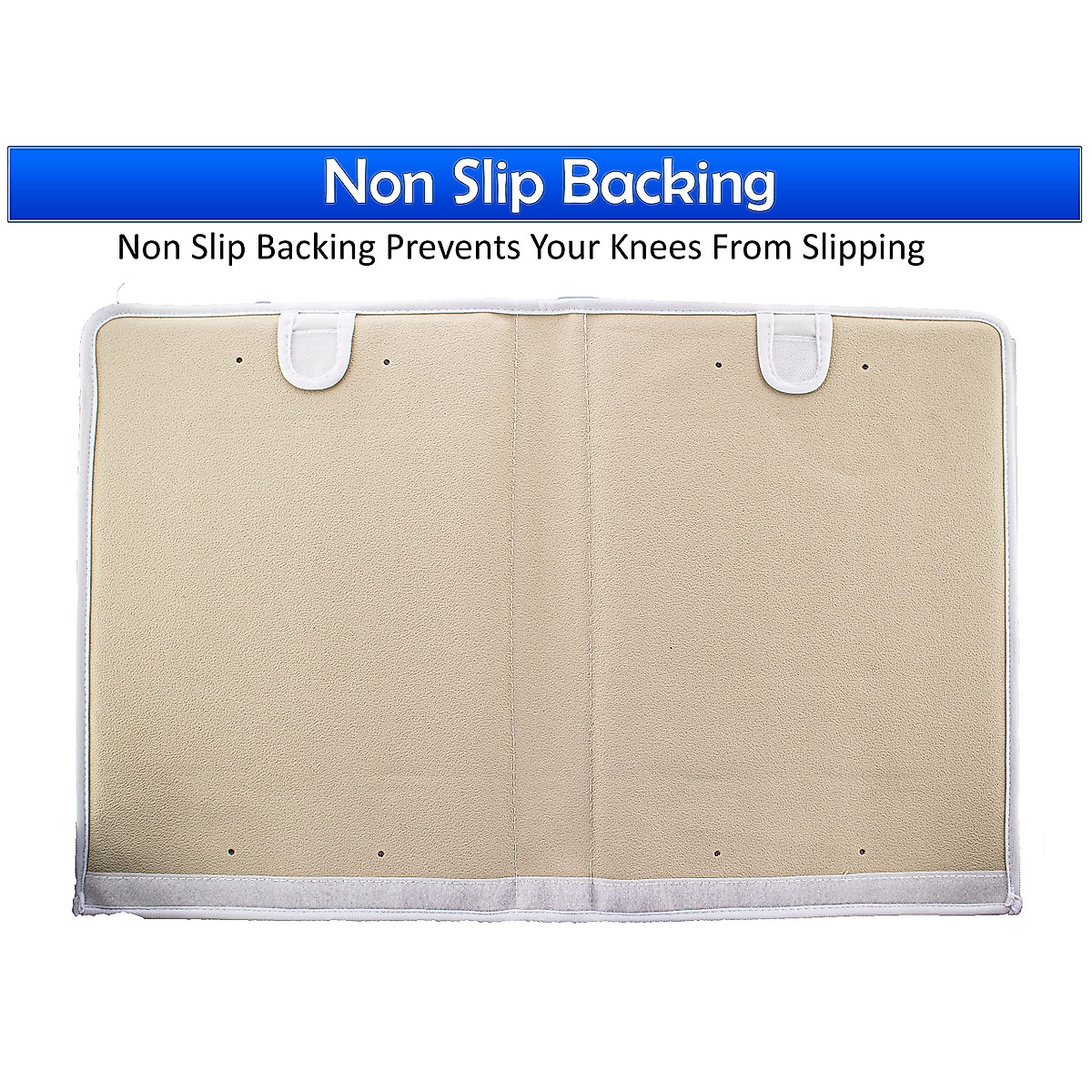 Bath Kneeler Pad & Elbow Armrest Mat for Bathtub - Baby Bath Kneeling Pad For Moms - Foldable Non Slip Safety Bathtube Padded Cushion w/ Storage Organizer & Knee Rest For Baby Bathing & Washing