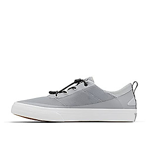 Columbia Men's Bonehead PFG Boat Shoe, Steam/Black, 9.5