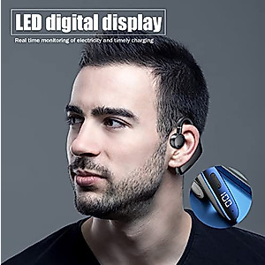 Bone Conduction Headphones Open Ear Headphones Noise Reduction Headphones Bluetooth Workout Headphones Open Ear Earbuds for Sports Over The Ear Headphones Wireless Bluetooth