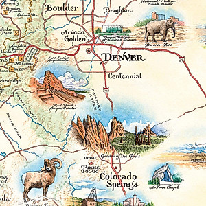 Colorado State Map Ceramic Shot Glass, BPA-Free - For Office, Home, Gift, Party