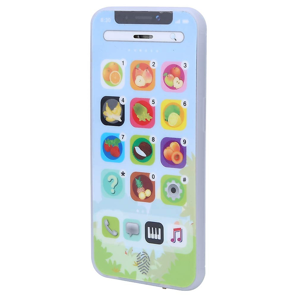 Light Music Simulated Phone Toy, Exquisite Workmanship Light Phone Toy, Educational Kindergarten Children for Home Games (Blue)