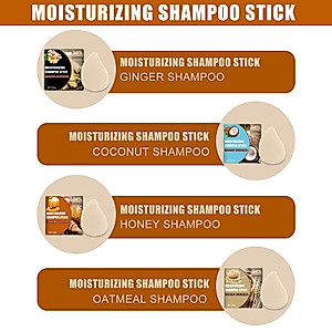 lunhaifi Hairthentic Invigorating Oat & Rice Shampoo Bar,Moisturizing Shampoo Stick,Fermented Rice Water Shampoo Bar,Rice Shampoo Bars for Hair Growth,Anti Hair Loss Rice Water Shampoo Bar (3Pcs)