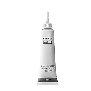 Advanced Leather Repair Gel, Professional DIY Leather and Vinyl Repair Kit, Leather Repair Cream (White, 50ml)