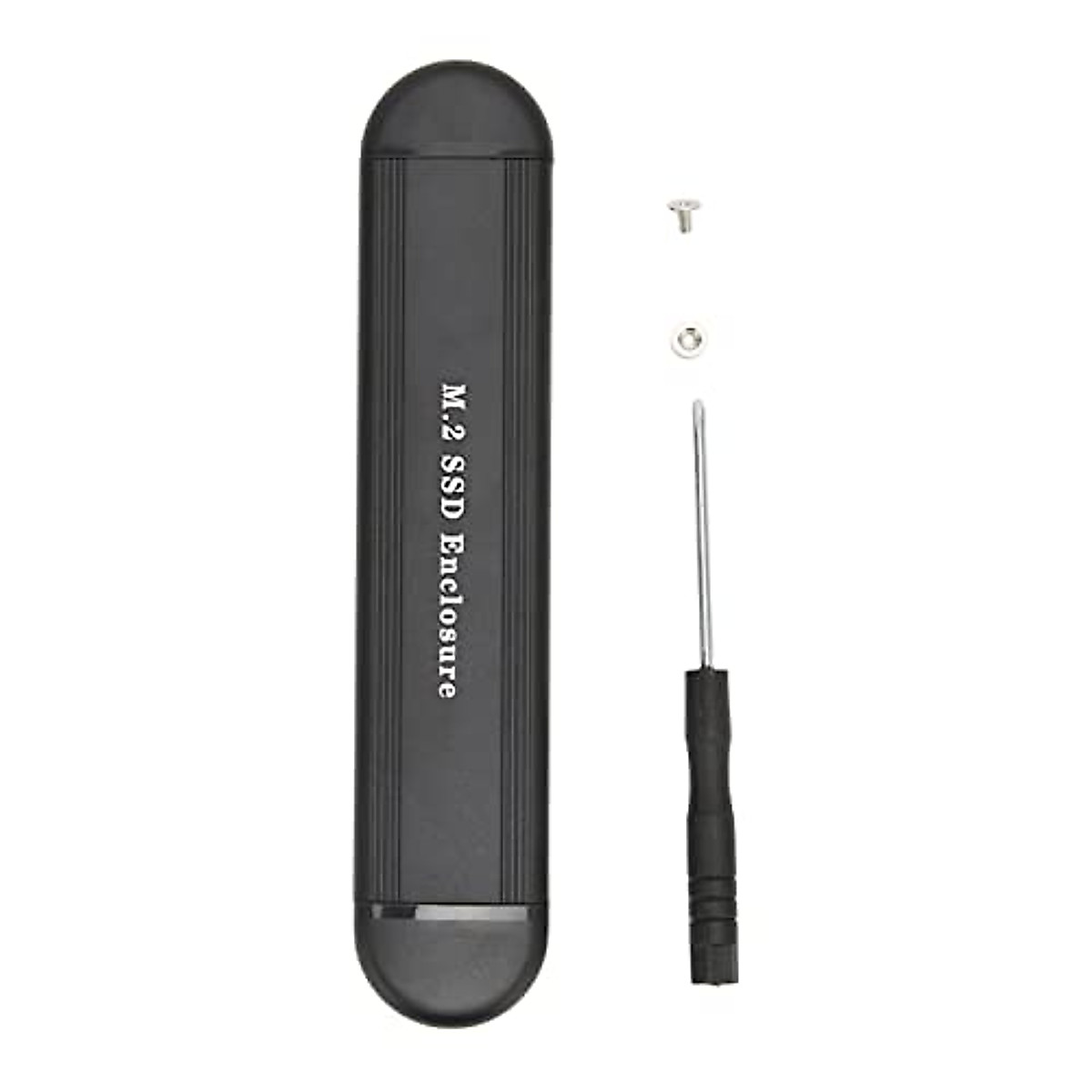 Laihua M.2 SSD Enclosure Plug and Play Tool Free 10Gbps M.2 NVME NGFF SSD Enclosure Adapter for Tablet for Desktop Black