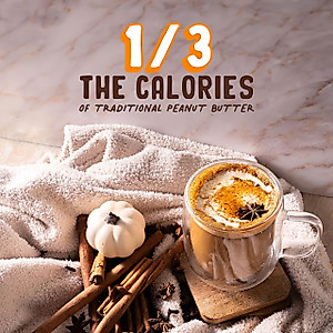 PBfit Pumpkin Spice All-Natural Peanut Butter Powder, Powdered Peanut Spread From Real Roasted Pressed Peanuts, 15 Oz