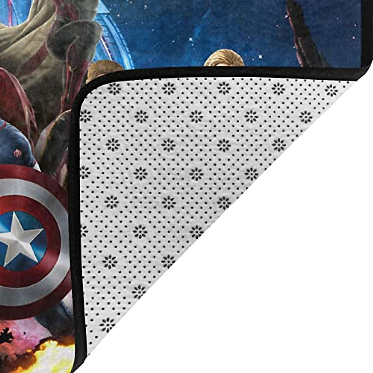 KIYOME Movie Hero Rug Area Rug Non-Slip Washable Cover Floor Rug Carpets for Kitchen Bedroom Indoor, 60x39 inch