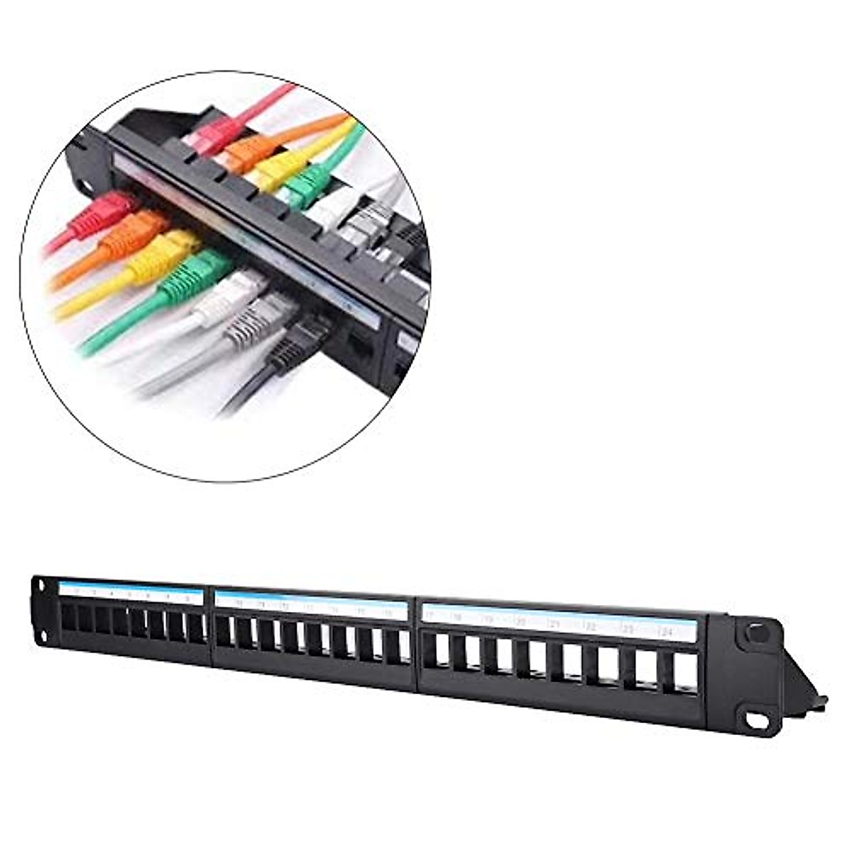 Dioche CAT6 Cable Rack, Mountable Network Cable Rack, International Standards CAT6 Six Types of Cable for Over 5 Types of Network Cable