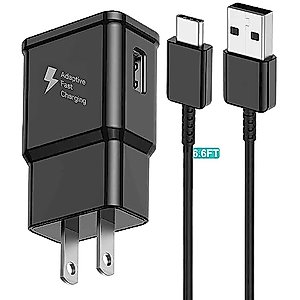 Samsung Charger Type C Charger Fast Charging USB C Fast Charger for Samsung Galaxy S20/S20 Plus/S10/S10 Plus/S10e/S21/S21+/S21Ultra/S9/S9 Plus/S8/S8 Plus/Note 8/9/10/20/S22/S23 with 6.6ft Type C Cable