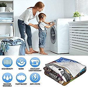 uiuzirv Novelty Blanket Throw Game Blanket Super Soft Fleece Plush Blankets for Bed Luxury mat Warm Cozy Microfiber Flannel Lightweight Throw Blanket for Fall Winter and Spring for Man,Women 60" x50