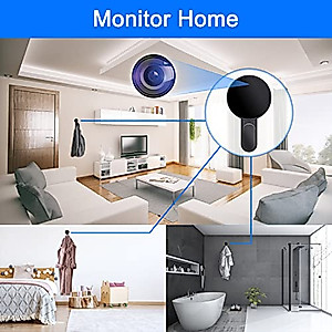 CENGFERDER-JR 64GB Hidden Camera Spy Camera HD 1080P Mini Spy Camera Clothes Hook Nanny Cam, Small Hidden Camera Security Camera with Motion Detection for Home/Office/NoAPP