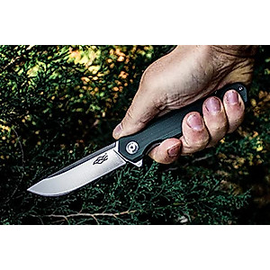 Firebird GANZO FH11S-GB Pocket Folding Knife D2 Steel Blade G10 Anti-Slip Handle with Clip Hunting Fishing Camping Gear Outdoor Folder EDC Pocket Knife (Green)