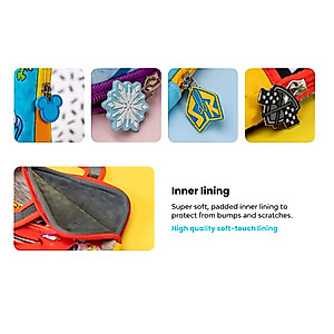 Pebble Gear Disney Mickey Kids Laptop Carry Bag - Universal - Fits 7 Inch Tablets - for Travel and Holidays - Storage for Toys, Headphones, Tablets - Storage Pocket (Mickey Always and Forever)