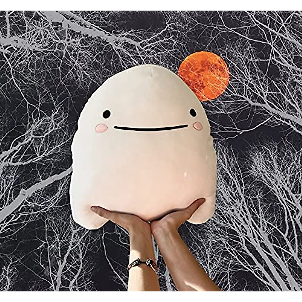 Snuggaboos Spooky The Ghost - Extra Large 16 Inch Plush Pal, Ultra-Soft & Cuddly Ghost Pillow: Perfect Halloween Plushie Gift for Kids, Adults and Baby - Collectible Squish Pillow Stuffed Animal