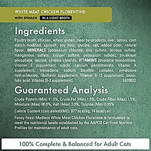 Purina Fancy Feast Medleys Poultry Collection Wet Cat Food Variety Pack - (30) 3 oz. Cans