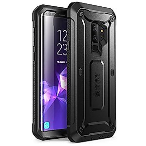 SUPCASE Unicorn Beetle Pro Series Case Designed for Samsung Galaxy S9+ Plus, with Built-In Screen Protector Full-body Rugged Holster Case for Galaxy S9+ Plus (2018 Release) (Black)