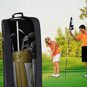 MNKNENG Golf Travel Bag Support Rod Pole Oversized Stiff Arm for Golf Travel Bag Telescoping Aluminum Alloy Golf Stiff Arm Anti-Impact Golf Club Travel Protector Stick