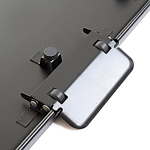 JUJOK Appliance Sliding Tray - Extra Large Wide Rolling Tray 16.1'' x 11.7'' Under Cabinet Storage Organizer for Airfryer, Coffee Maker, Stand Mixer, KitchenAid - Complete with Cleaning Brush