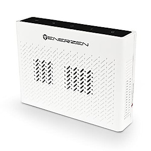 Enerzen O-222BA - 1,250 mg/h 3-in-1 Portable Ozone Generator + UV + Negative Ion - Cordless Battery Power Odor Eliminator Deodorizer for Car, Bathroom, Hotel Room, Small Spaces, Hunting