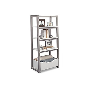 Delta Children Ladder Shelf, White/Grey