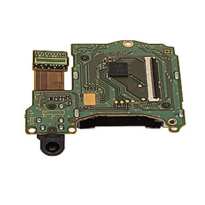 DAUERHAFT Game Cartridge Socket Board, Professional Game Host Cartridge Card Slot Prevent with 3.5mm Headphone Jack for Repairing