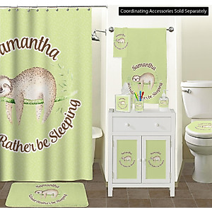 RNK Shops Personalized Sloth Waste Basket - Double Sided (Black)