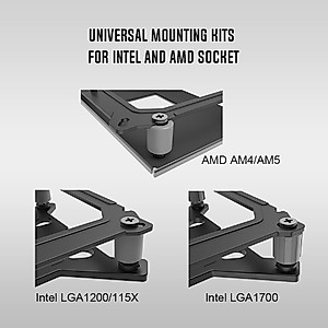 ID-COOLING SE-224-XTS White CPU Cooler For Desktop 4 Heatpipes CPU Air Cooler White LED Light 120mm PWM Fan CPU Fan for Intel LGA1700/115X/1200; AMD AM4/AM5