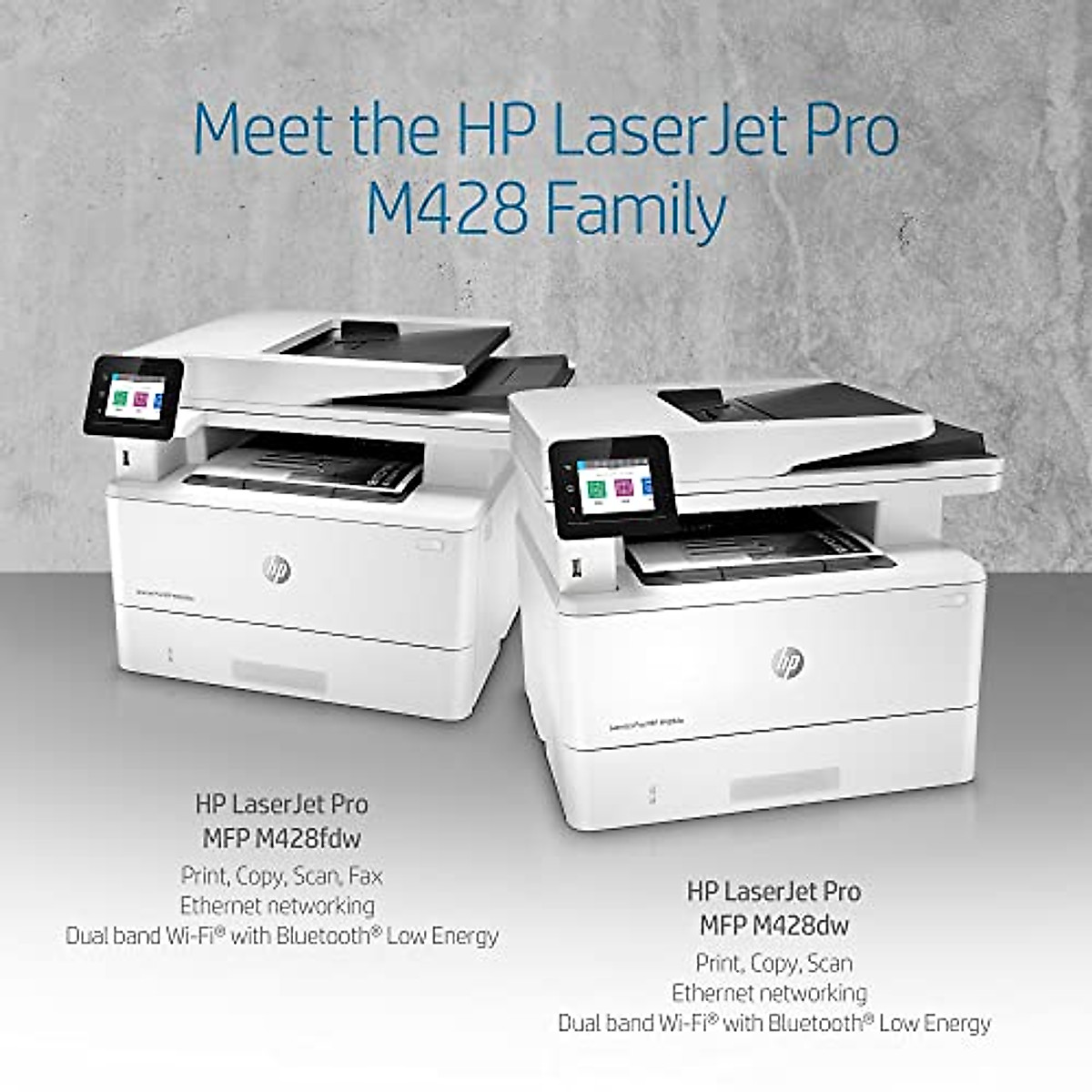 HP Laserjet Pro M428dw Wireless Multifunction Laser Printer with Simple Setup & Security Features (W1A28A)