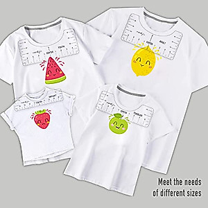 FINFINLIFE Tshirt Ruler Kit - 9Pcs, Transparent Tshirt Ruler Guide for Vinyl, Shirt Alignment, T Shirt Rulers to Center Designs, Shirt Ruler for Vinyl Alignment, T Ruler for Infant Toddler Youth Adult