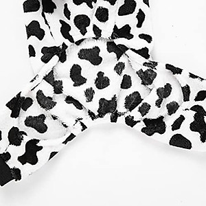 Cow Clothes Dachshund Clothes Thermal Pet Winter Clothes Adorable Milk Cows Pet Dog Clothes Comfy Polyester Autumn Winter Pajamas Coat Jumpsuit Teacup Chihuahua Clothes