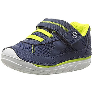 Stride Rite Soft Motion Jamie Running Shoe, Navy, 3 M US Infant