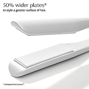 T3 Lucea 1.5” Professional Flat Iron with Wider Plates for Smooth, Frizz-Free Results on Long, Thick or Coarse Hair, Custom Blend Ceramic Straightening & Styling Iron with 9 Adjustable Heat Settings