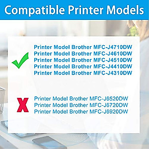 LCL Compatible Ink Cartridge Replacement for Brother LC107 LC107BK XXL LC1072PKS Super High Yield MFC-J4710DW J4410DW J4310DW J4610DW J4510DW ( Black 3-Pack )