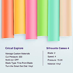 TECKWRAP Glow in Dark Matte Neon Adhesive Craft Vinyl Precut Sheets 12" x 12" 6 Sheets/Pack for Craft Cutters,Sign Plotters