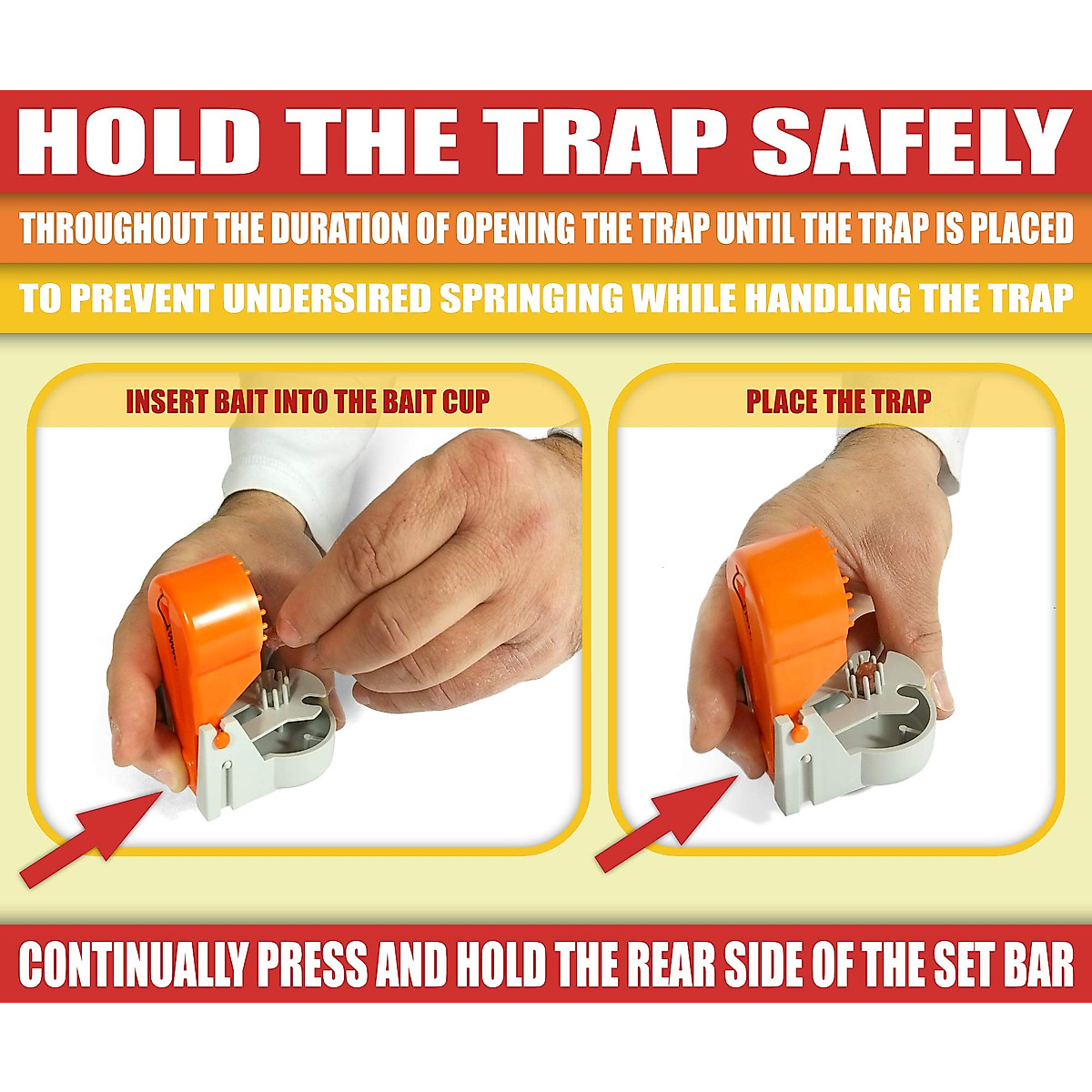 made2catch Pack of 6 Easy Use Mouse Traps - Model 2016 (Random Colors) - Easy Set Snap Mouse Trap - Reusable Humane Mouse Traps That Work - Mice,Voles and Small Rodents Control - Random Colors